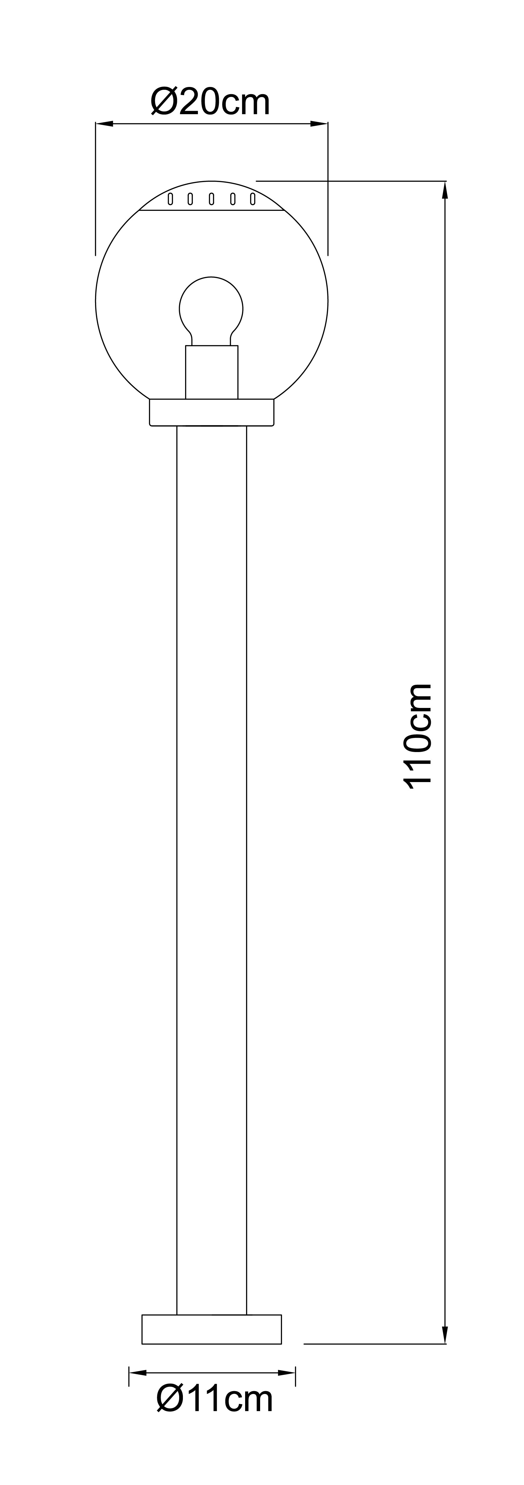 Наземный уличный столб Globo Bowle II 3182 (Австрия)